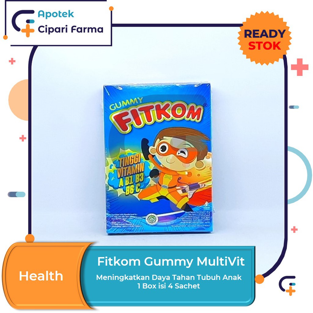 Jual Fitkom Gummy Multivitamin Suplemen Daya Tahan Tubuh Anak 1 Box isi ...