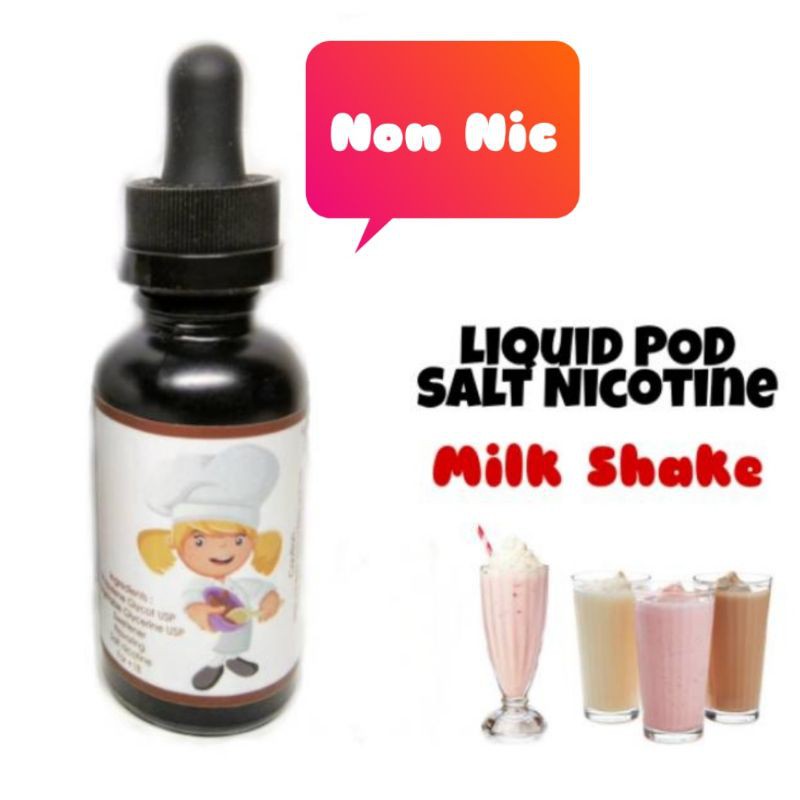 Jual Liquids PODs Salt Nic Milkshake flavor 30ml liquid salt | Shopee ...