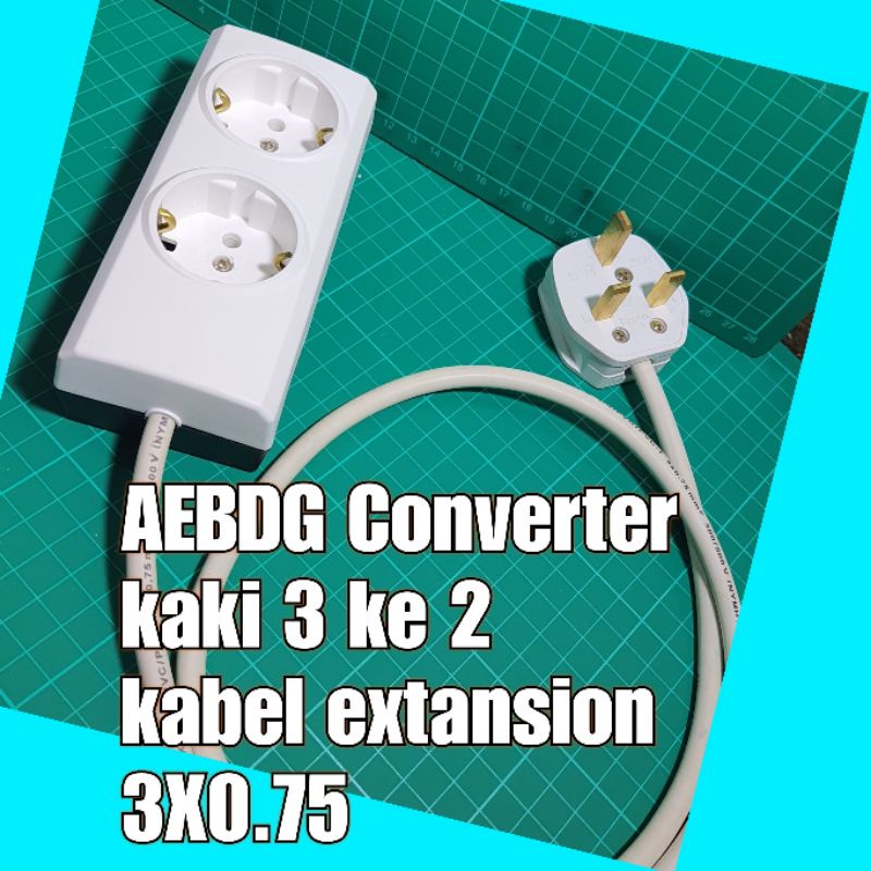 Jual AEBDG KONVERTER OVER STEKER KAKI 3 KE 2 / STOP Kontak Kaki 3 Tiga ...