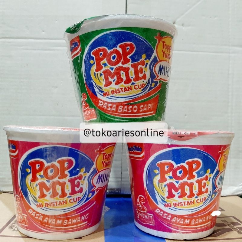 Jual Pop Mie Mini Ayam Bawang/ Baso Sapi Indonesia|Shopee Indonesia