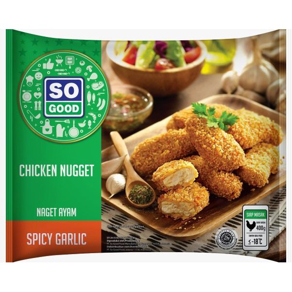 Jual Healthy So Good Chicken Nugget Spicy Garlic 400 g | Shopee Indonesia