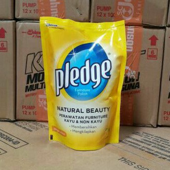Jual PEMBERSIH PENGKILAP LEMON PLEDGE CAIR POUCH REFILL 410 ML | Shopee ...