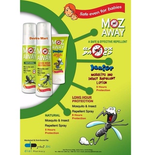 Jual Spray Moz Away Long Hour Protection Mosquito Insect Repellent ...