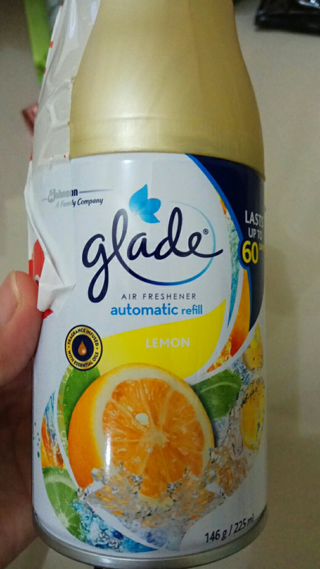 Glade Matic Spray Air Freshener Lemon Refill 146 gr / 225 ml | Shopee ...