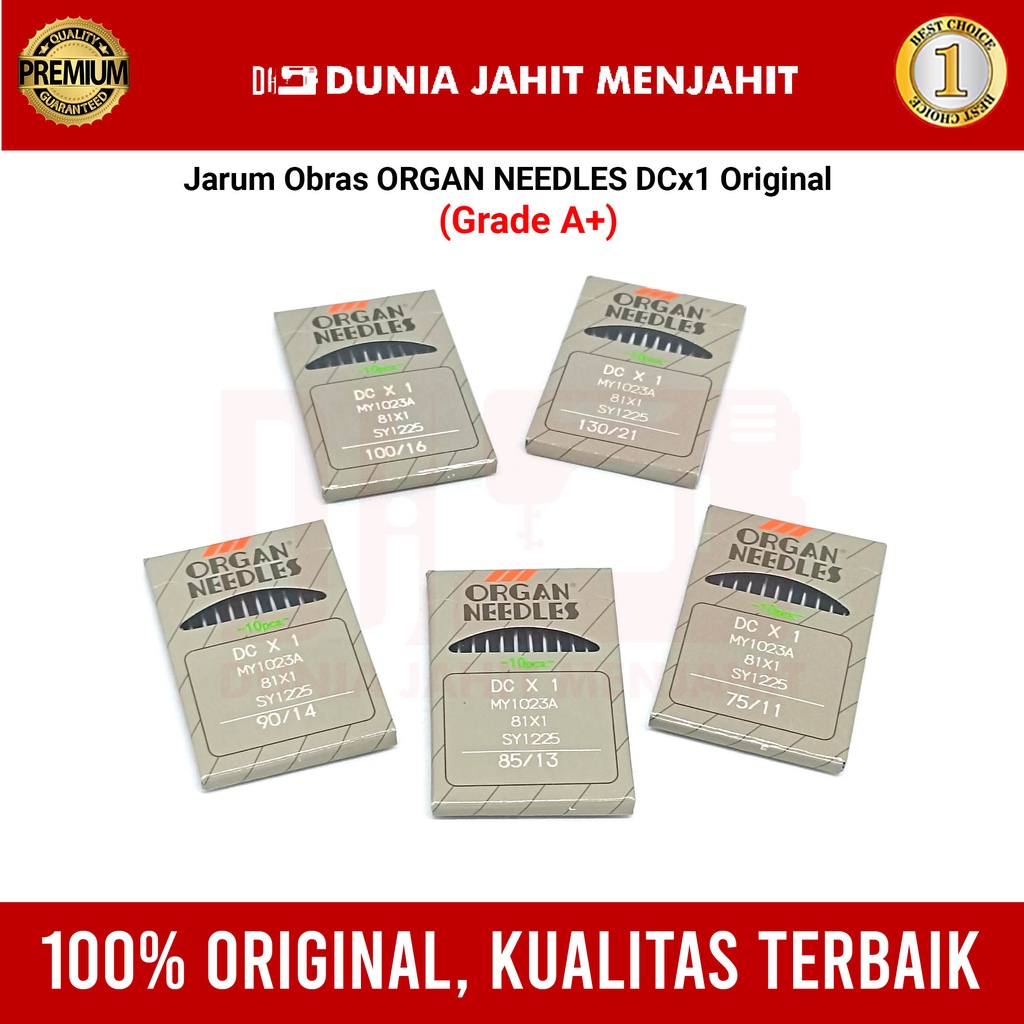Jual Jarum Obras ORGAN NEEDLES DCx1 Original Berbagai Ukuran | Shopee Indonesia
