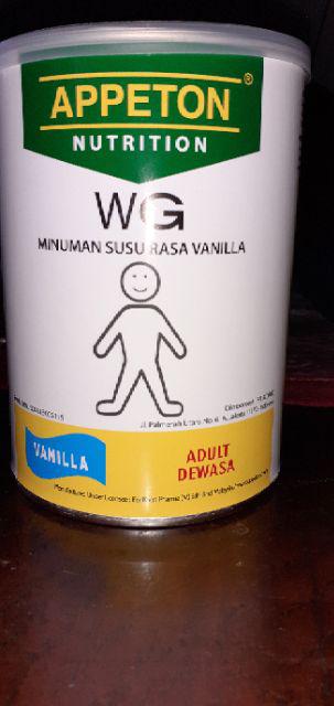 Appeton Weight Gain Susu Untuk Gemuk Rasa Vanilla (Dewasa) - 450 Gram ...