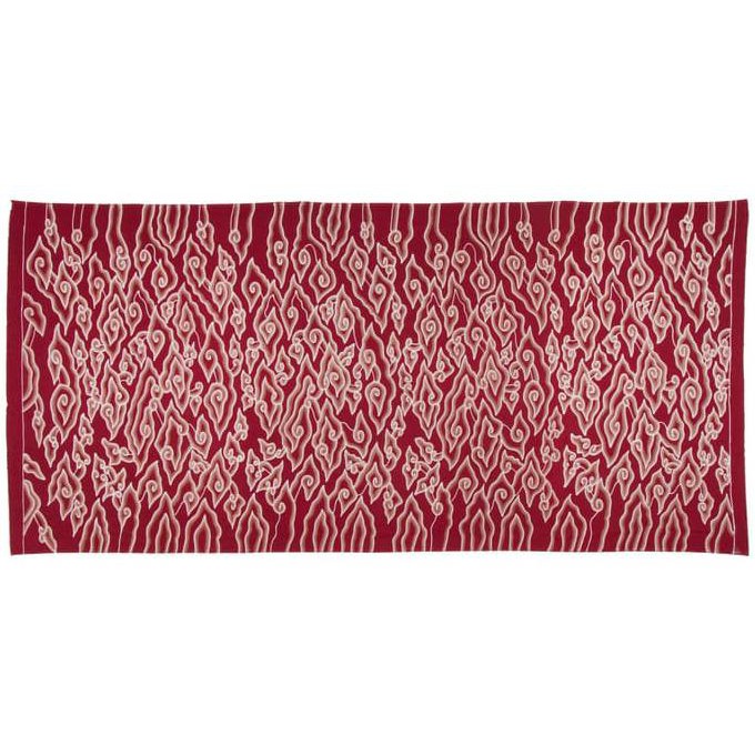 Jual Terlariss Top Kain Batik Tulis Mega Mendung Merah Marun | Shopee ...