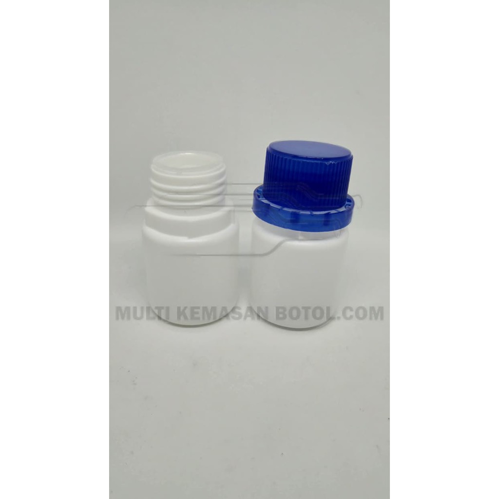 Jual BOTOL PLASTIK HDPE LABOR 50ML / AGRO 50ML / BOTOL OBAT / BOTOL KAPSUL - BIRU | Shopee Indonesia