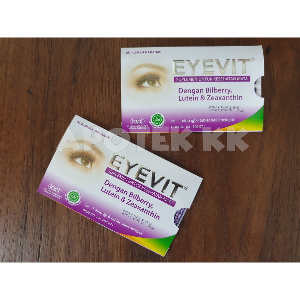 Jual Eyevit Vitamin Mata (Per Lembar) - 6 Tablet | Shopee Indonesia