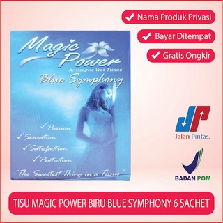 Jual Tissue / Tisu Magic Power Biru 1 Pack 3 Pcs / 3 Sachet Blue ...