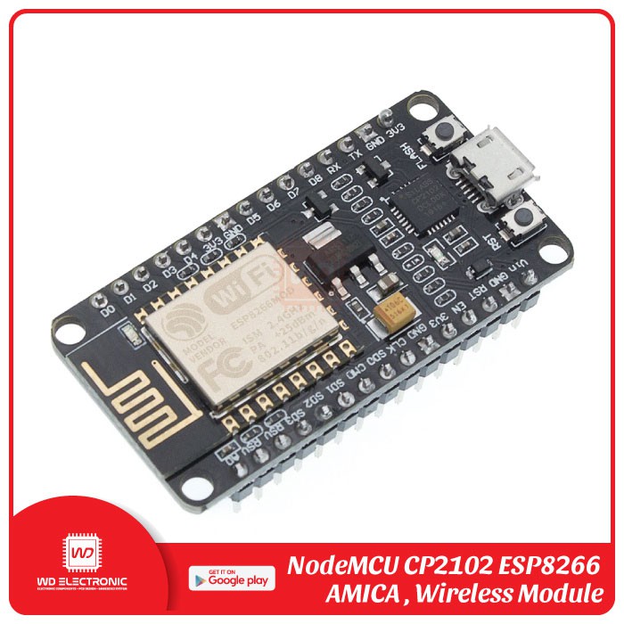 NODEMCU V2 LUA WIFI ESP8266 CP2102 IOT DEVELOPMENT BOARD NODEMCU AMICA ... NODEMCU V2 LUA WIFI ESP8266 CP2102 IOT DEVELOPMENT BOARD NODEMCU AMICA ...