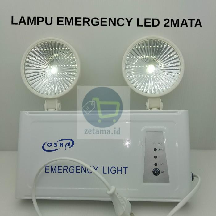 Jual LAMPU EMERGENCY LIGHT / LAMPU CAS 2MATA LED | Shopee Indonesia