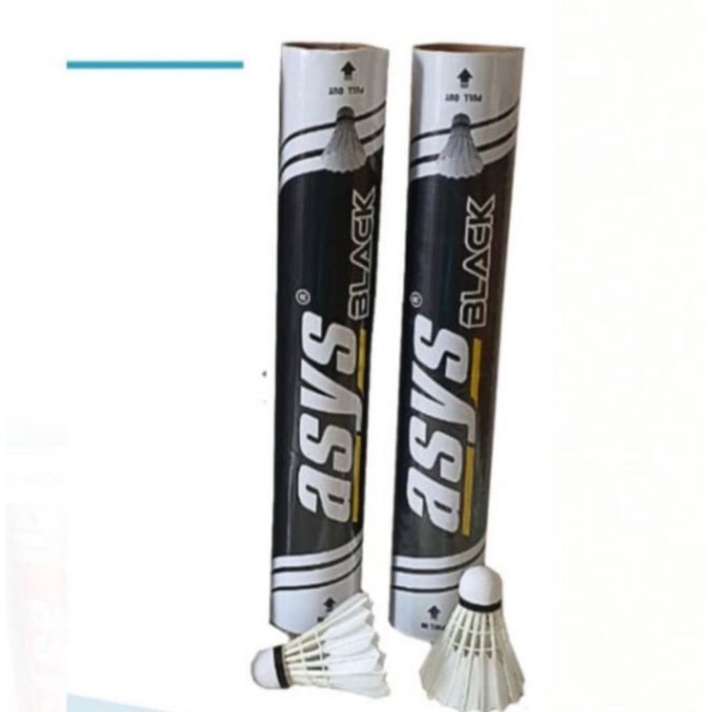 Jual SHUTTLECOCK COCK BADMINTON ASYS BLACK EDITION | Shopee Indonesia
