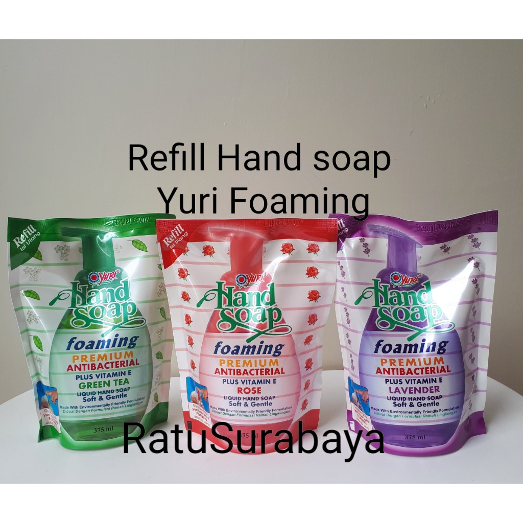 Jual Sabun Cuci Tangan Kertas Hand Wash Yuri Foaming Soap Refill 375ml ...