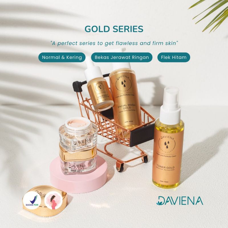 Jual (COD)CREAM BPOM | DAVIENA SKINCARE | DAVIENASKINCARE | GOLD SERIES ...