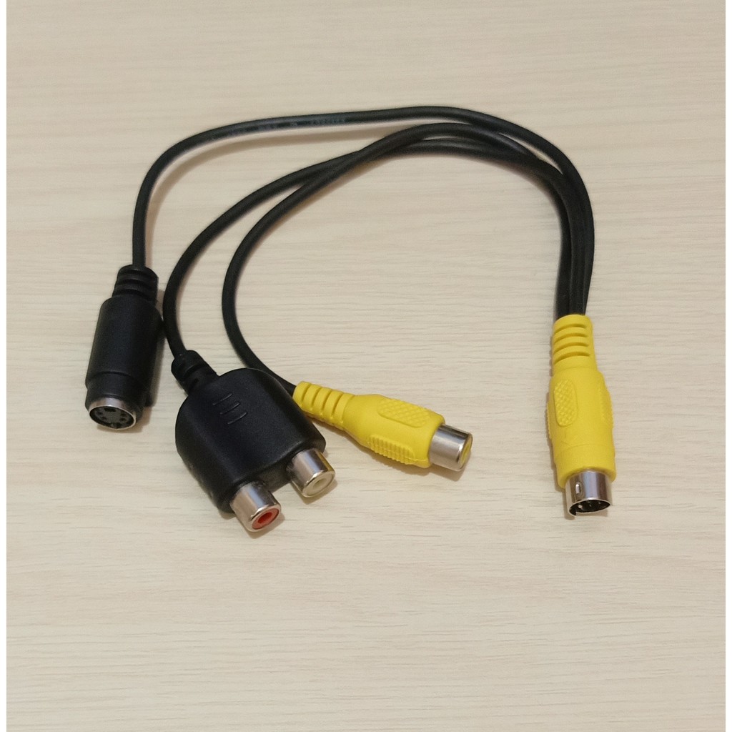 Jual KABEL 6 PIN S VIDEO TO 3 RCA + 4 PIN S VIDEO - FEMALE Indonesia ...