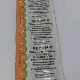 Jual BECOM C STRIP MULTIVITAMIN & MINERAL PLUS VIT C 500MG | Shopee ...