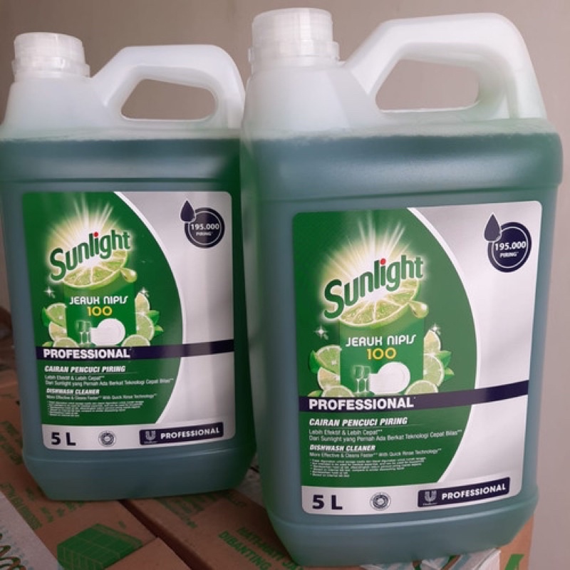 Jual SABUN CUCI PIRING SUNLIGHT GALON U CLIN 5 LITER JERIGEN | Shopee ...