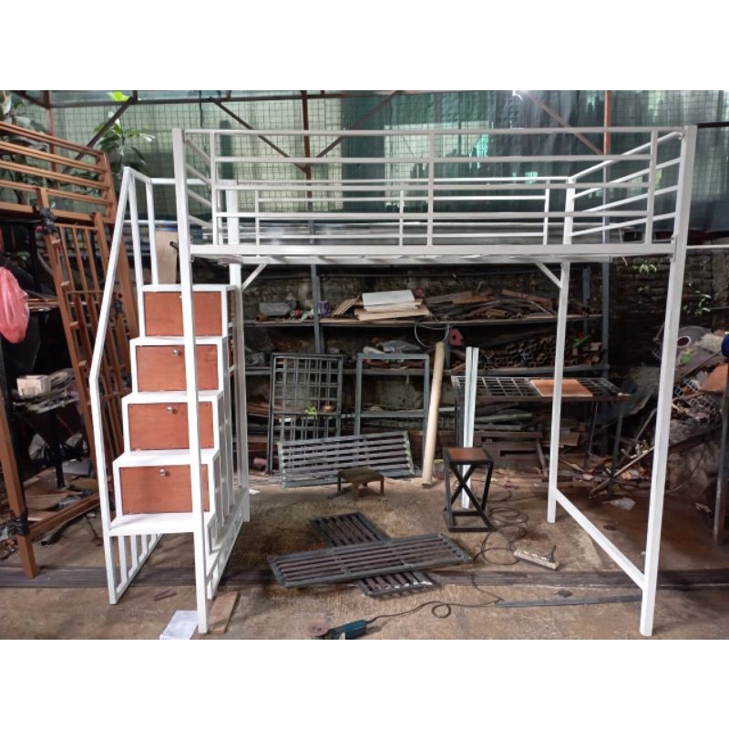 Jual Ranjang Besi Tingkat Atas Custom Tangga Laci | Shopee Indonesia