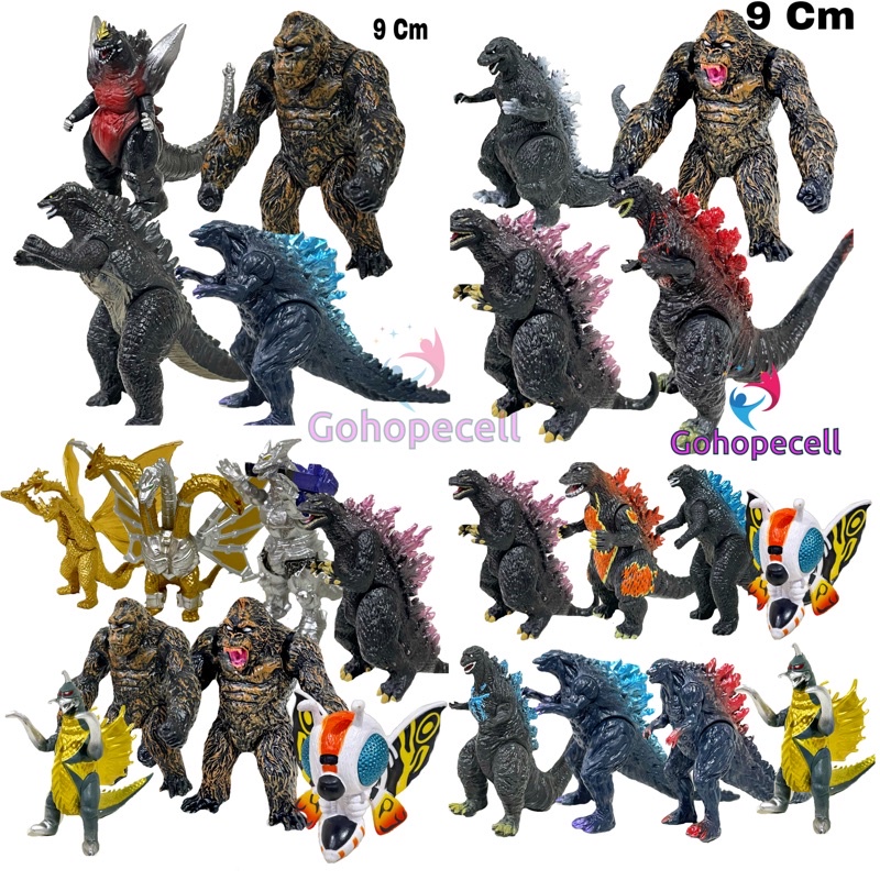 Jual Action Figure Monster Godzilla Set 10 Pcs Godzilla Kingkong ...