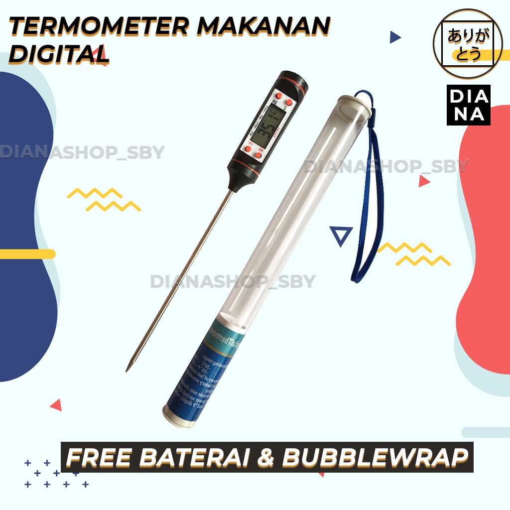 Jual Thermometer Termometer Makanan Masak Digital Dapur Kopi Bbq ...