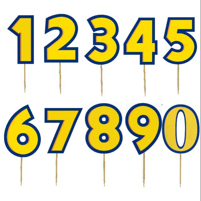 Jual Topper Cake/Cupcake Angka, Hiasan Kue Ulang Tahun | Shopee Indonesia