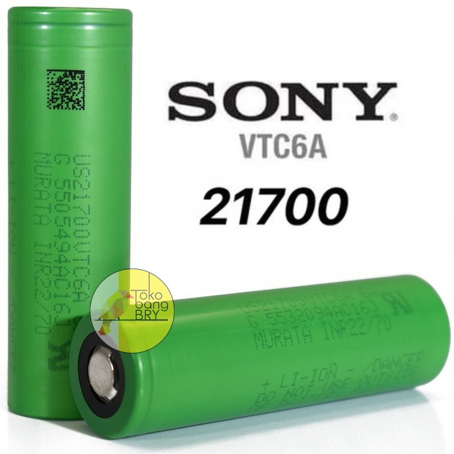Jual Authentic Sony VTC 6A - 21700 Murata 4000mAh 30A - Battery ...