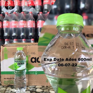 Jual Ades Mineral Air Putih Kemasan botol 600ml Harga per dus isi 24 ...