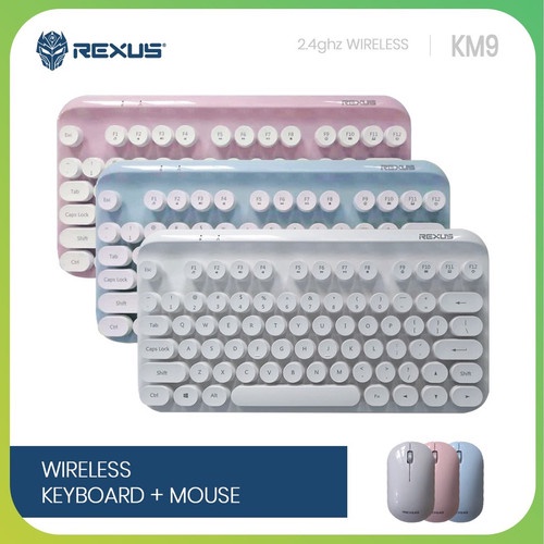 Jual Rexus KM9 Keyboard Mouse Wireless | Shopee Indonesia
