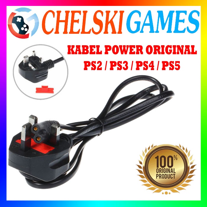 Jual Kabel Power PS4 Slim Original Mesin / Kabel Power PS3 / PS2 ...
