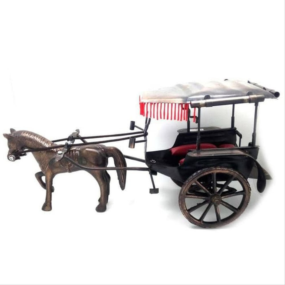Jual Miniatur Andong Kereta Kuda - Delman Besi Jogja Indonesia|Shopee Indonesia
