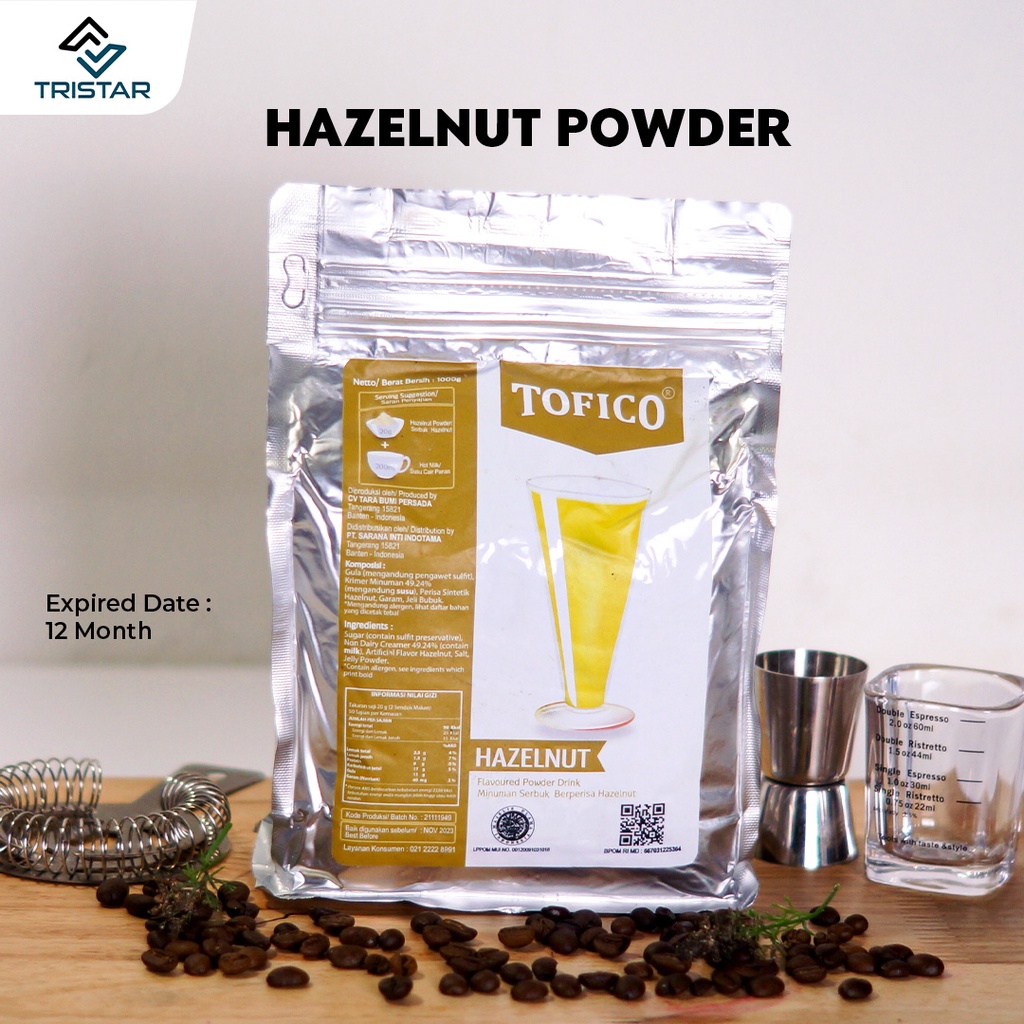 Jual TERLARIS - Bubuk Minuman Hazelnut - Tofico Powder 1 KG | Shopee ...