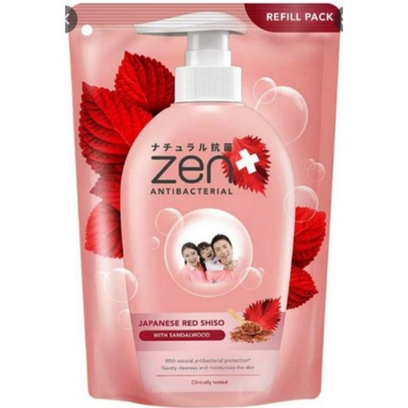 Jual Zen Sabun Mandi Daun Shiso Merah 480ml , 850ml | Shopee Indonesia