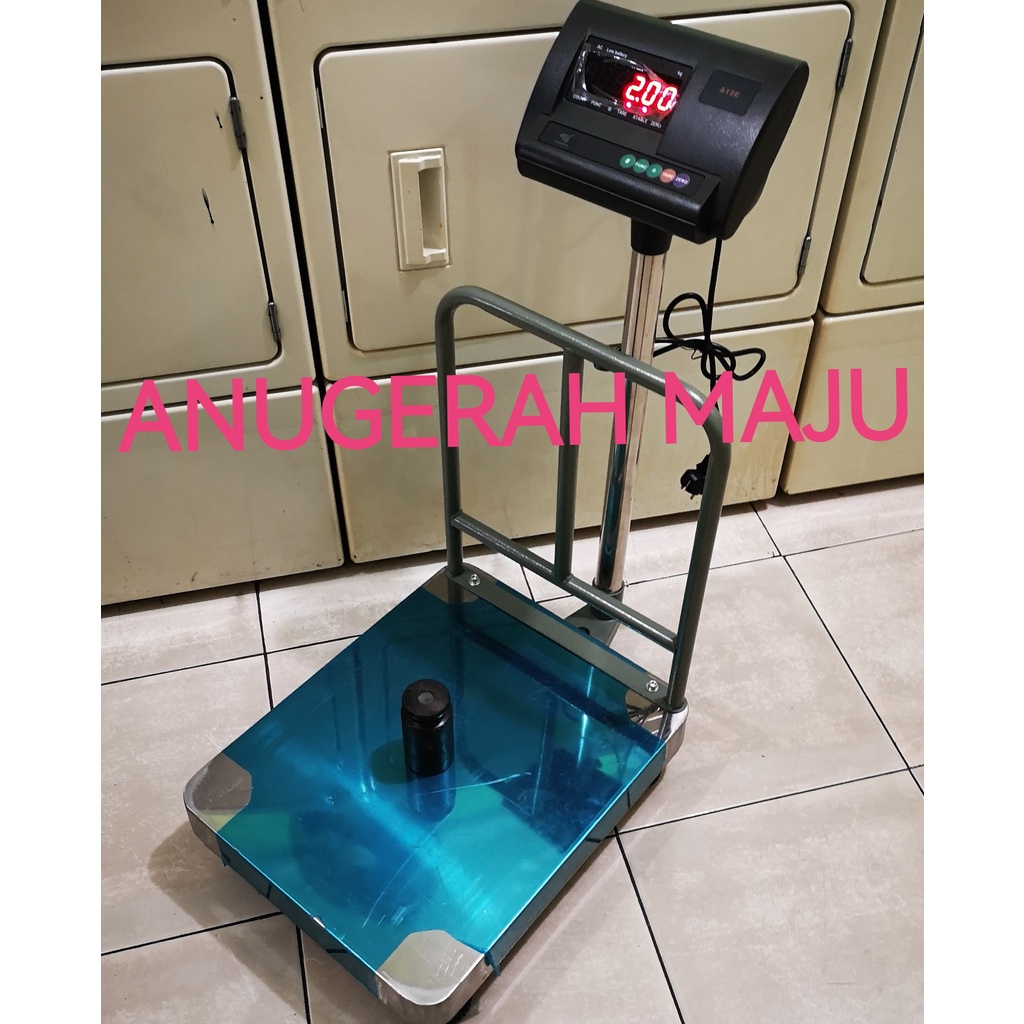 Jual Timbangan Digital Barang / Timbangan lantai A12E 300 Kg PAGAR | Shopee Indonesia