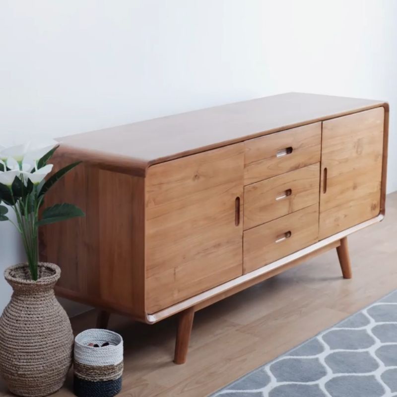 Jual BUFFET KAYU JATI MINIMALIS KLASIK [NONFINISHING] | BUFET TV KAYU ...