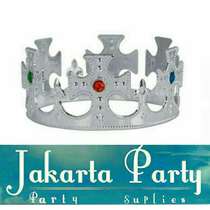 Jual SILVER King Crown #1 +++/ Mahkot Raja / Mahkota Ultah / Mahkota ...