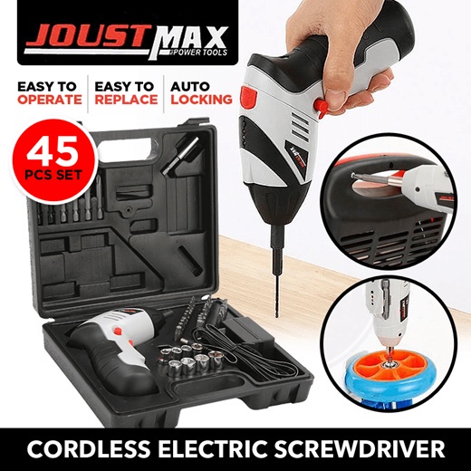 Jual Mesin Bor Mini Elektrik Cordless Electric Screwdriver Set Joust ...