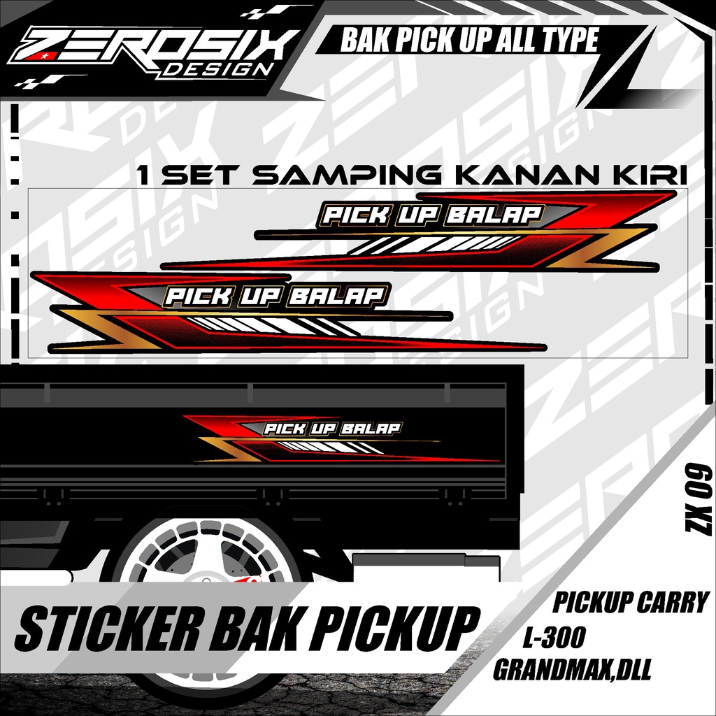 Jual Stiker Bak Pick Up Sticker Striping Lis Body Pick Up GRAND MAX ...