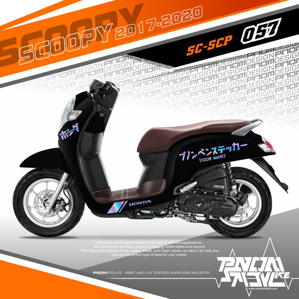 Jual Cutting Stiker Striping Scoopy Custom Nama 2017 2018 2019 2020 ...