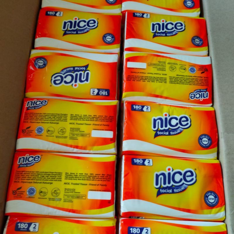 Jual Tisu Nice Facial 180 sheets Tissue Tisue Nice | Shopee Indonesia