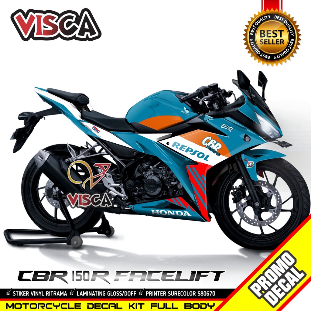 Jual Decal CBR 150R Facelift Full Body Stiker CBR 150R Facelift Full Body Striping CBR 150R ...
