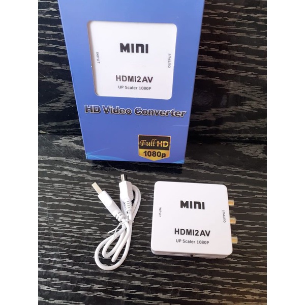 Jual HDMI To AV/TV Tabung RCA / Mini HDMI2AV / Mini hdmi2av tv tabung / Mini Box Hdmi 2AV ...