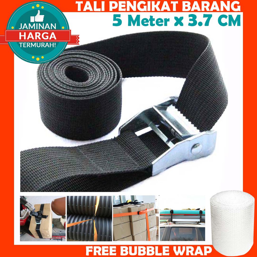 Jual Tali Pengikat Barang Mobil Motor Cargo Belt Strap Rope 5 Meter x 3 ...