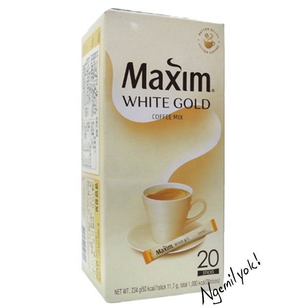 Jual Maxim White Gold Coffee Mix - Dongsuh Korea | Shopee Indonesia