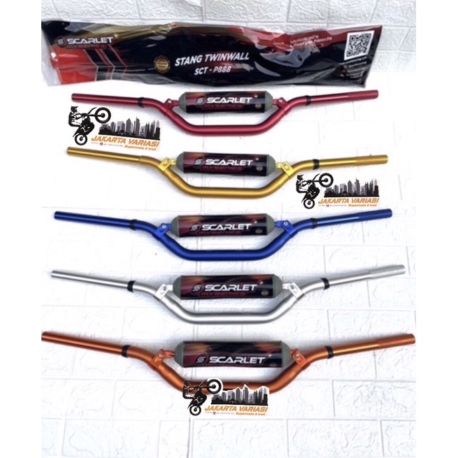 Jual Stang twinwall scarlet original tebal 6mm handlebar twinwall ...