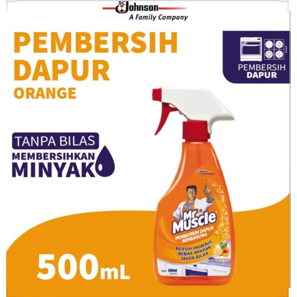 Jual Mr.Muscle Dapur 500ml Orange ( Spray ) | Shopee Indonesia