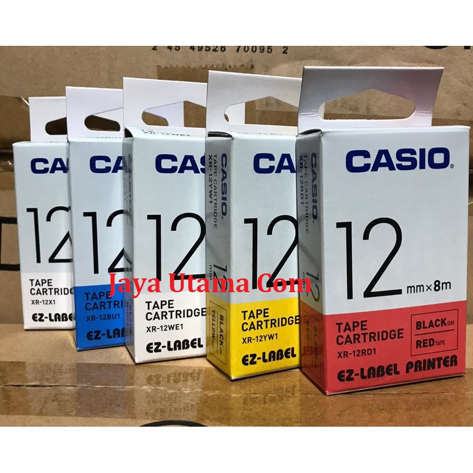 Jual EZ LABEL TAPE PRINTER CASIO 12 MM XR 12 Indonesia|Shopee Indonesia