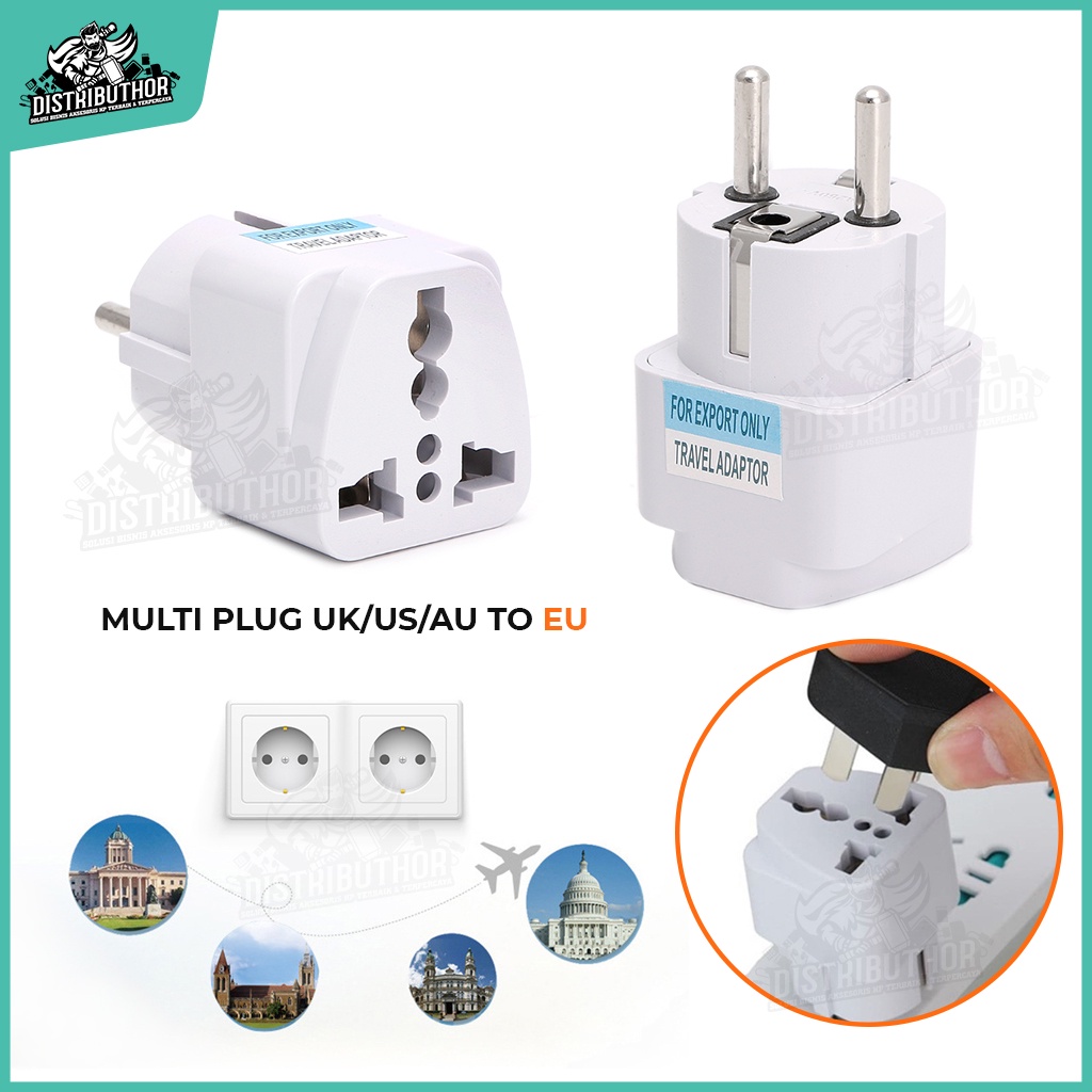 Jual Over Steker Sambungan Colokan Listrik Gepeng Dan Kaki 3 ke 2 Converter Adaptor kepala ...