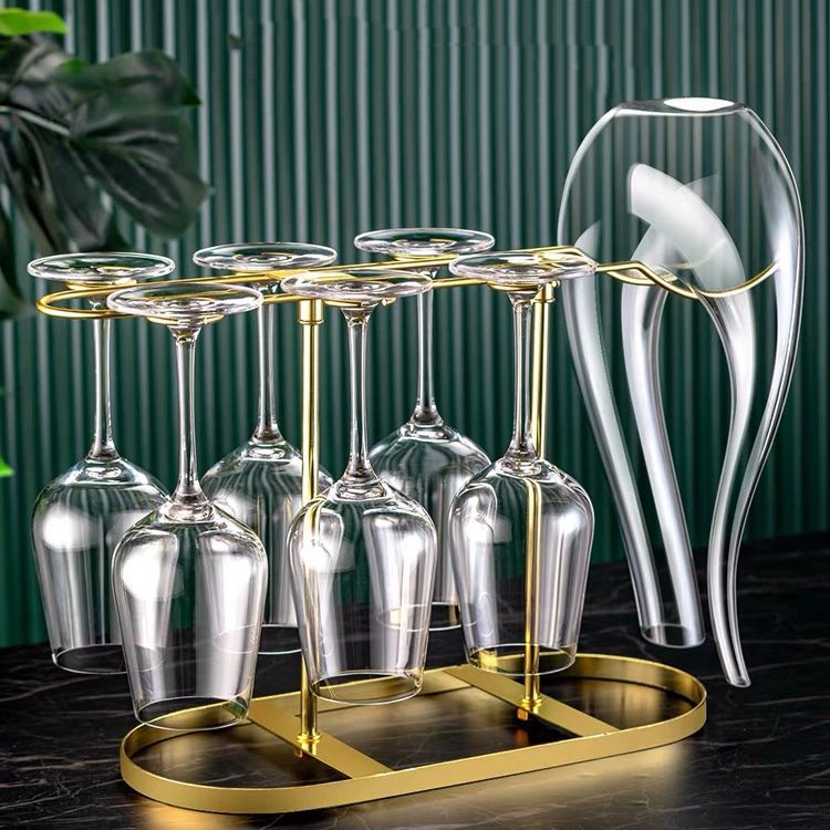 Jual Luxury Wine Drinking Set / Gelas Wine Rak Gelas Cup Glass Gift ...