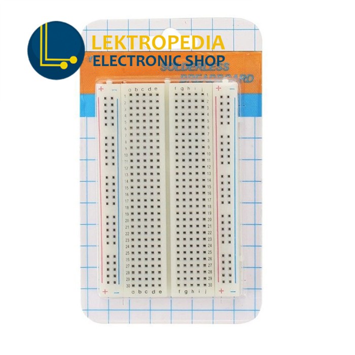 Jual Project Board Projectboard Breadboard 400 titik point PCB Lubang | Shopee Indonesia